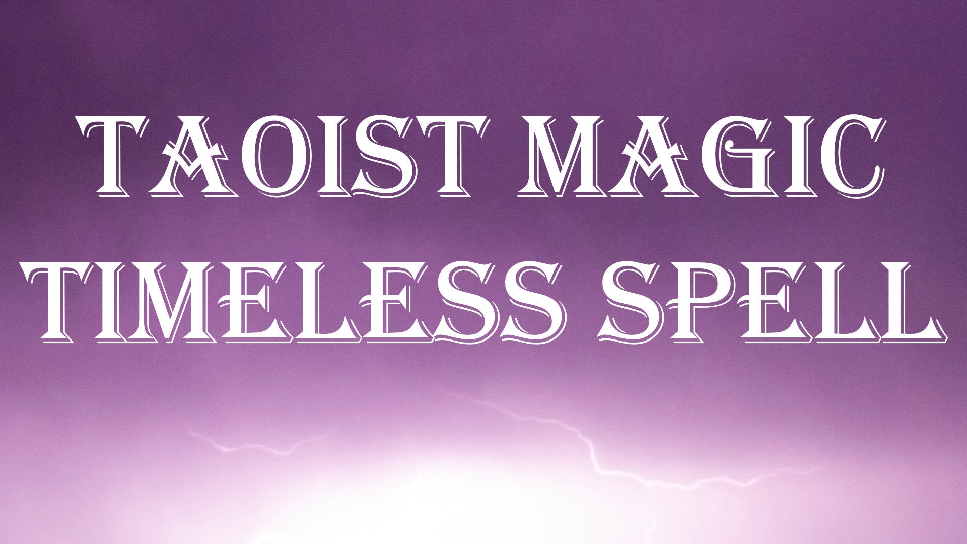 The Timeless Taoist Magic Spell | Tin Yat Dragon Taoism